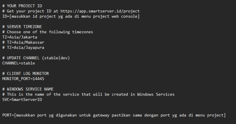 Instalasi Smart Server Gateway – SMARTSERVER.ID
