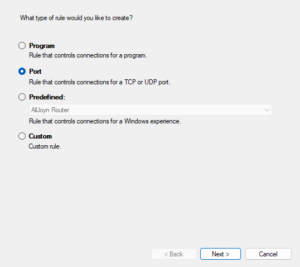 Setup Firewall Windows – PT INFINITY SMART INDONESIA