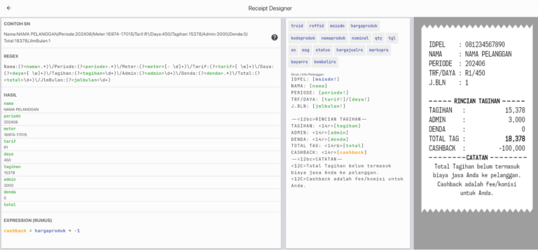 Fungsi Customer Info Design dan Receipt Design – PT INFINITY SMART ...